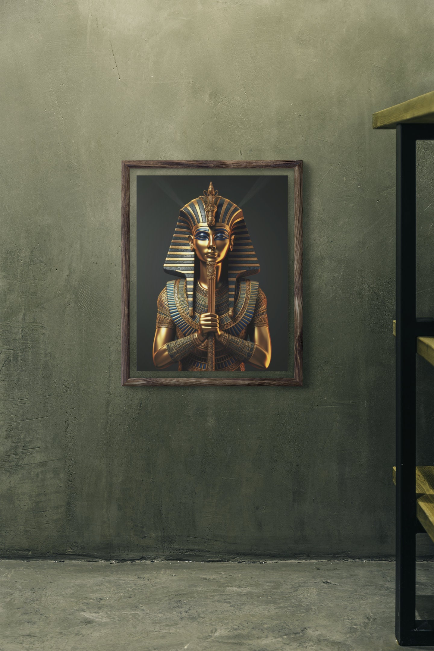 Pharaoh God, Egyptian Art, Wall Art, Digital Download, Digital Print ...