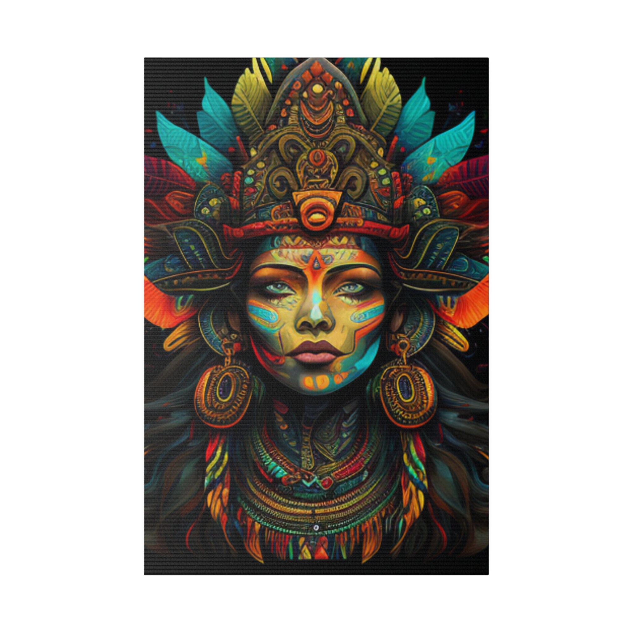 Mayan Goddess Wall Art, Mayan Goddess, Digital Art, Digital Wall Art ...