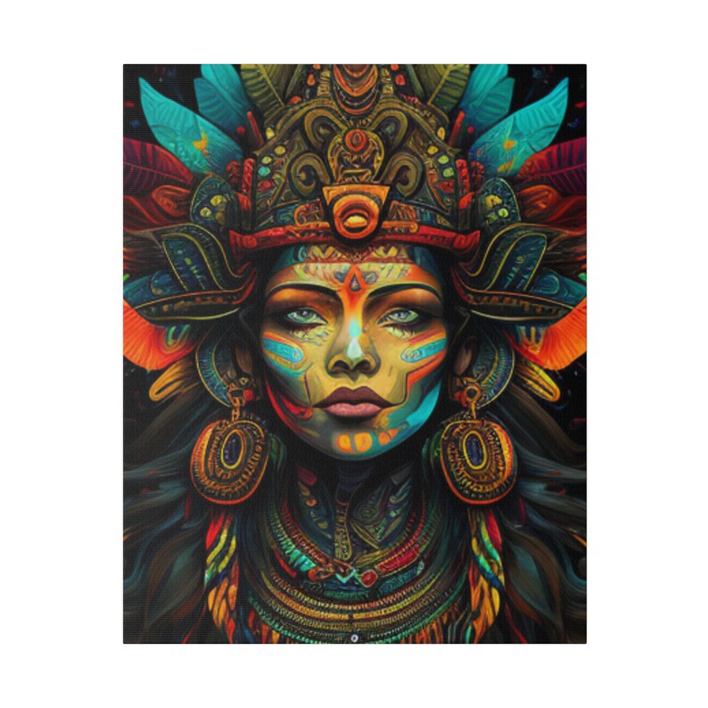Mayan Goddess Wall Art, Mayan Goddess, Motivational Wall Art ...