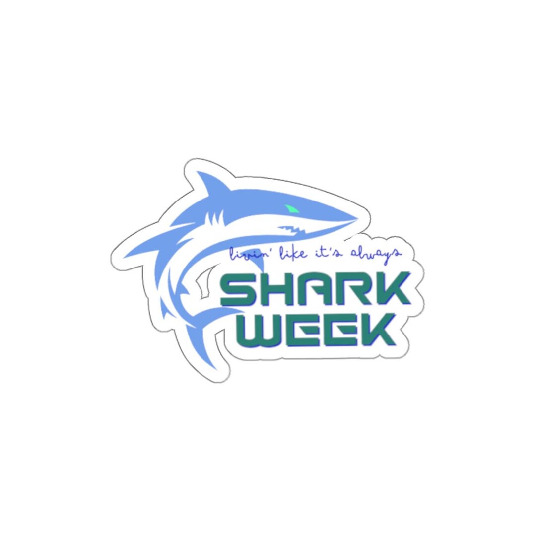 SHARK WEEK - Premium Waterproof Indoor/outdoor Sticker - Etsy
