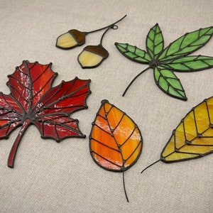 Fall Leaves, Stained Glass Pattern - Hobby License - Etsy