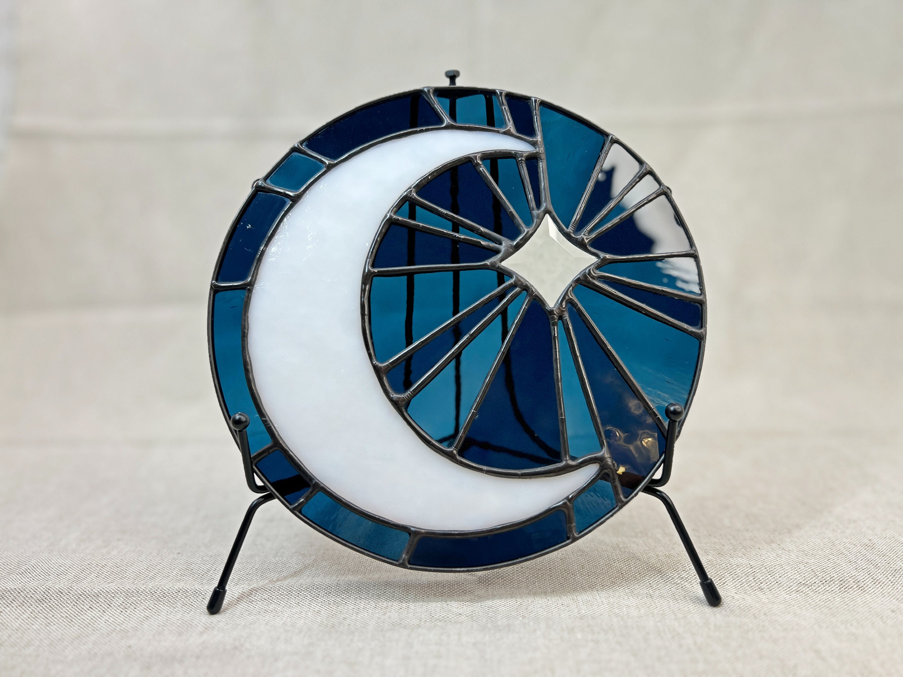 Moonlit Star, Stained Glass Pattern - Commercial License - Etsy