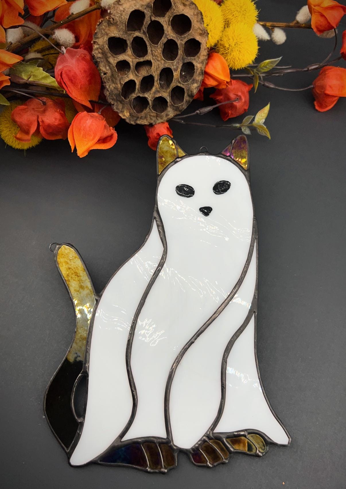 Ghost Pets Cat, Stained Glass Pattern Commercial License - Etsy