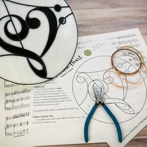 Music Heart - Stained Glass Pattern - Hobby License - Etsy