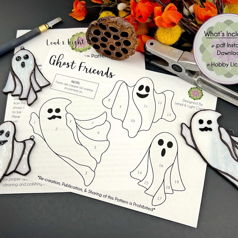 Stained Glass Ghost - Etsy