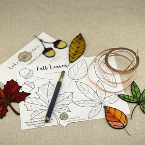 Fall Leaves, Stained Glass Pattern - Hobby License - Etsy