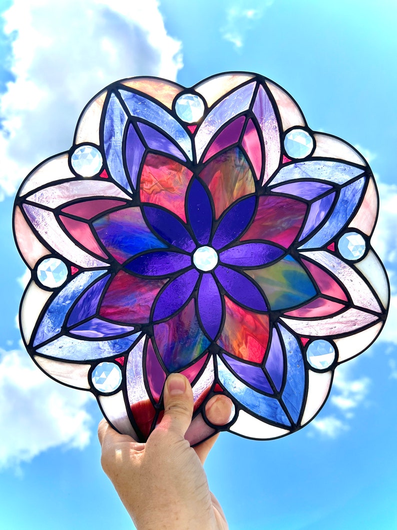 Mandala 8-9, Stained Glass Pattern - Hobby License - Etsy