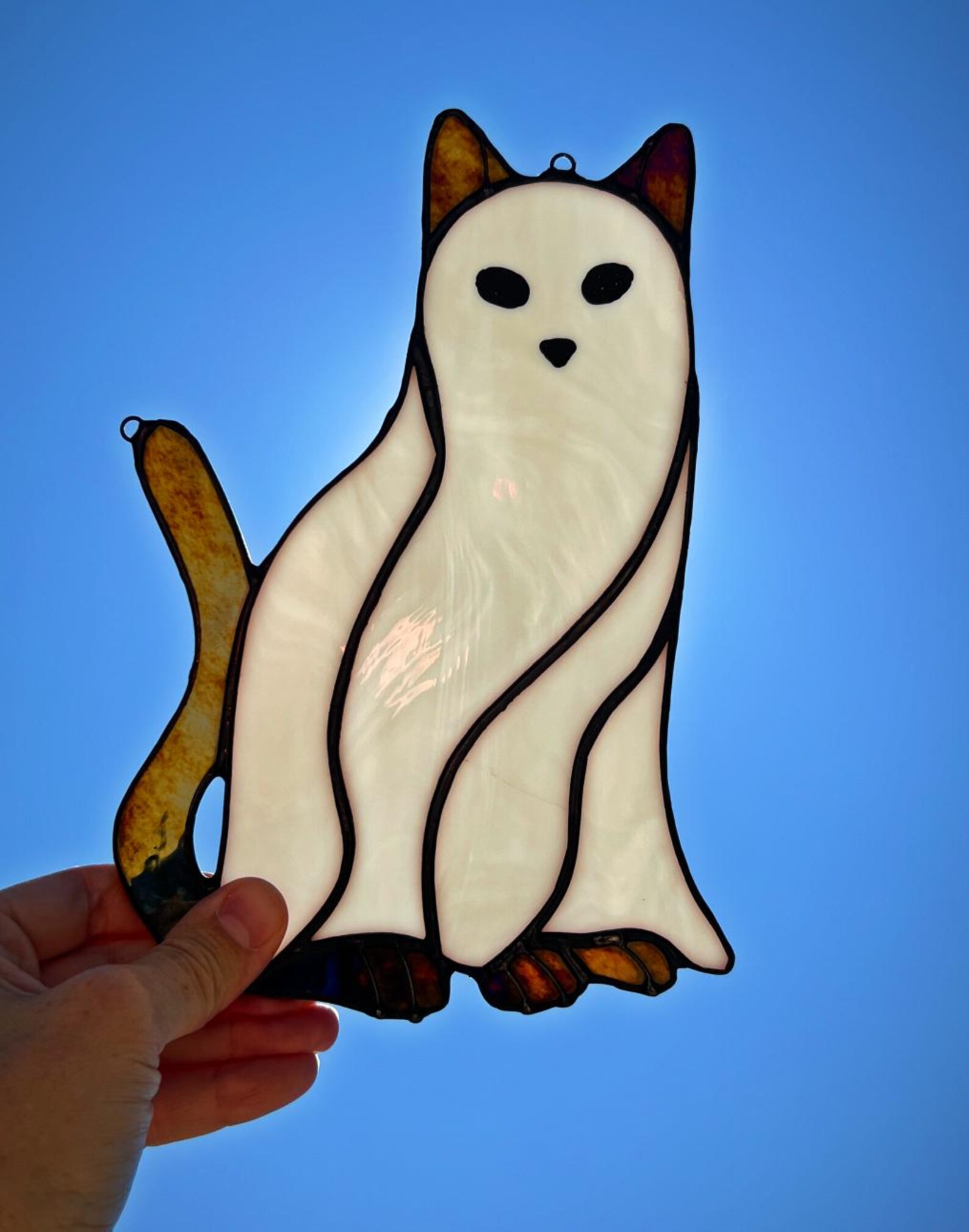 Ghost Pets - Cat, Stained Glass Pattern +.svg Cut File - Hobby License ...