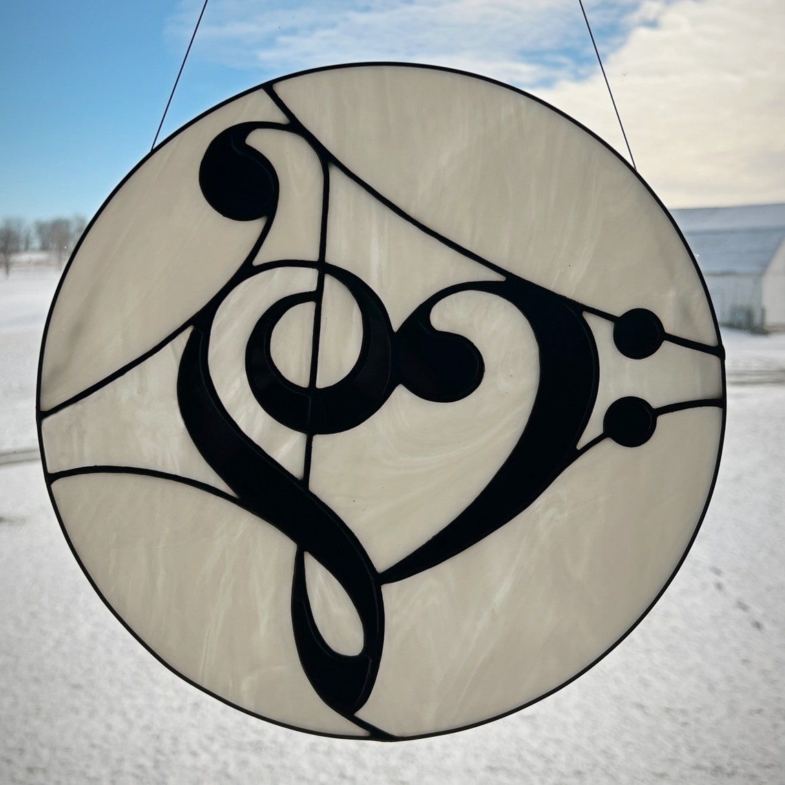 Music Heart - Stained Glass Pattern - Hobby License - Etsy