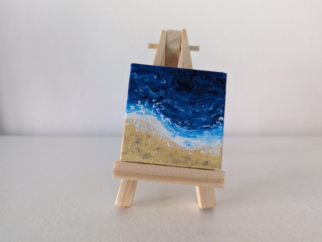 Ocean Wavemini Canvas Painting Landscape Art - Etsy