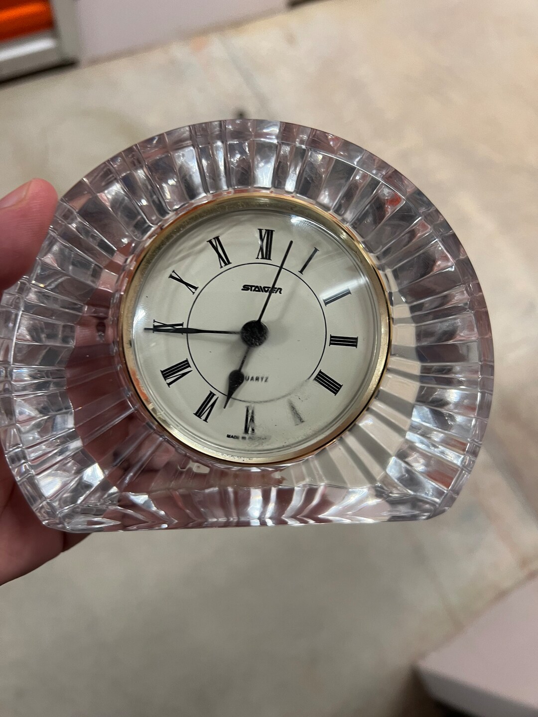 Staiger Crystal Mantle Clock - Etsy