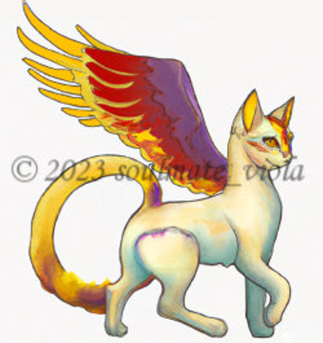 Naomi the Pegasus Cat Chimera - Etsy