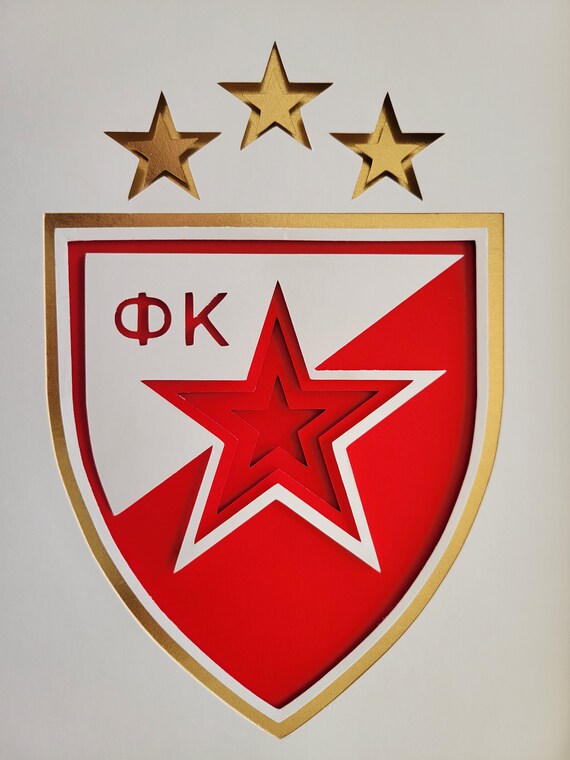 Fk Crvena Zvezda Logo FK Crvena Zvezda Amblem With 3 Stars" Kids