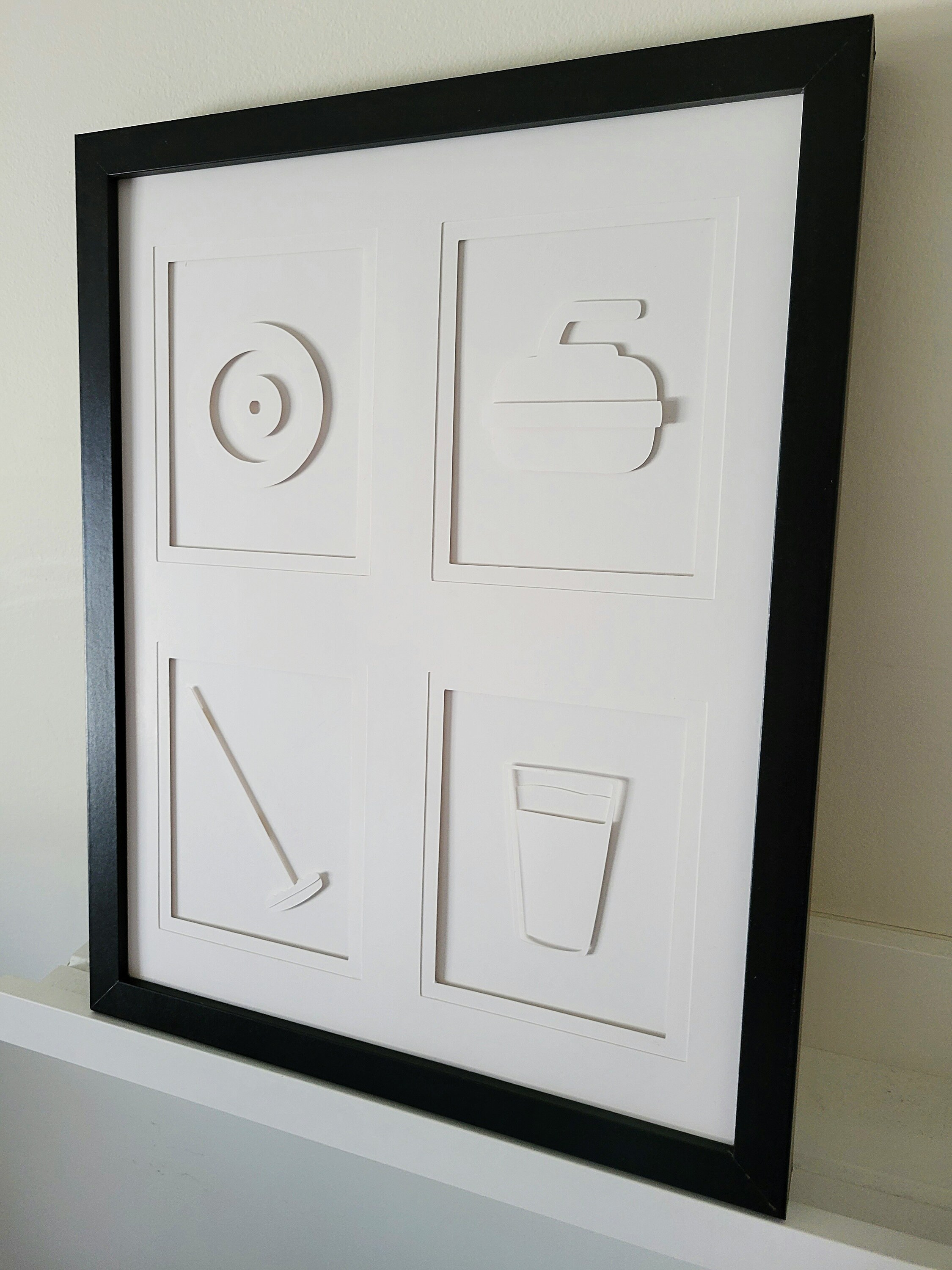 3D Curling Art Monochromatic Curling Lover Gift Skip Gift Minimalist ...