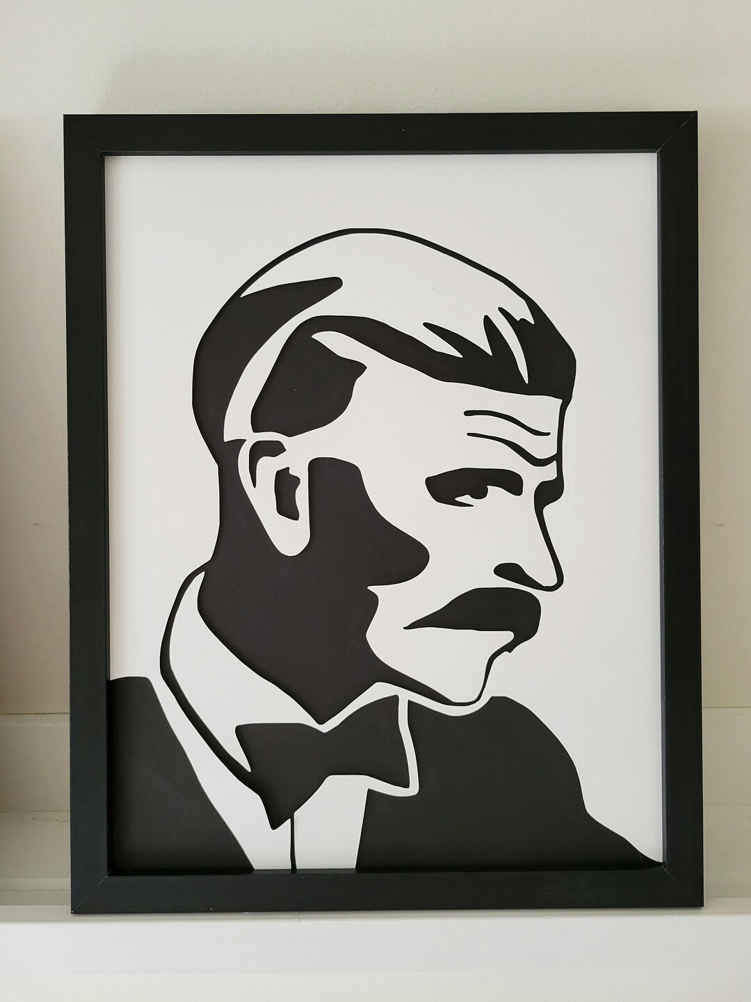 3D Arthur Shelby | Peaky Blinders Art | 3D Paper Art | Monochromatic ...