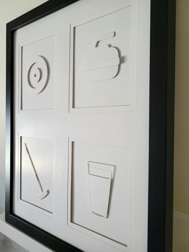 3D Curling Art Monochromatic Curling Lover Gift Skip Gift Minimalist ...