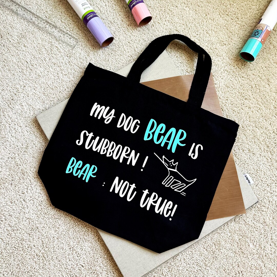 Custom Dog Tote Bag | Original Design | Dog Personality Series | Eco ...