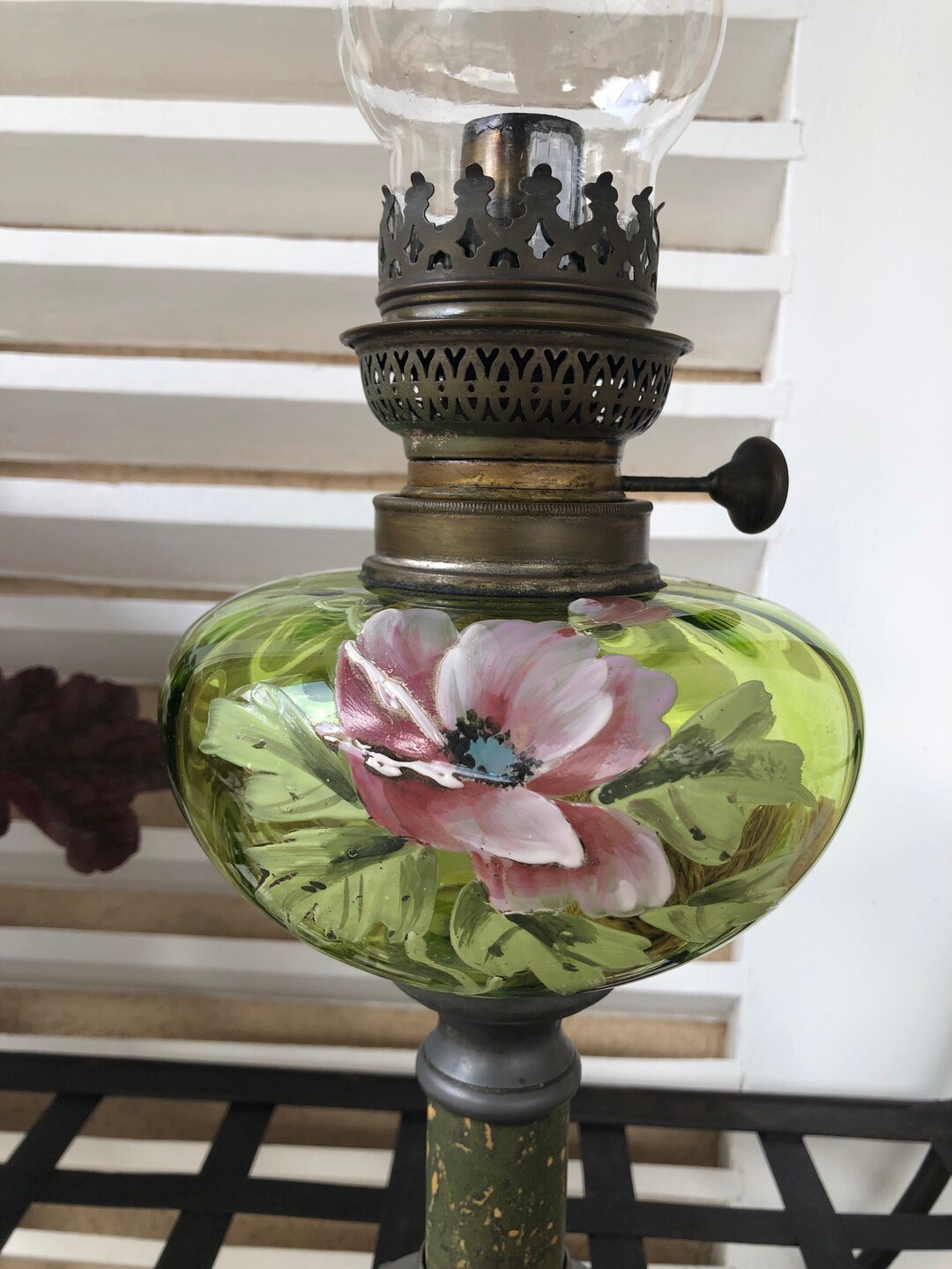 ART NOUVEAU olielamp, begin 20e eeuw/vintage Frans - Etsy Nederland