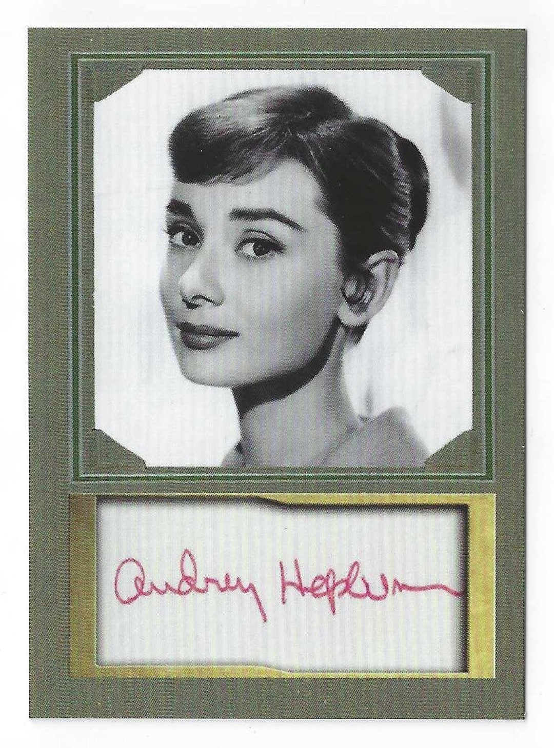 AUDREY HEPBURN - ACEO Facsimile Autograph Trading Card - Mint Condition ...
