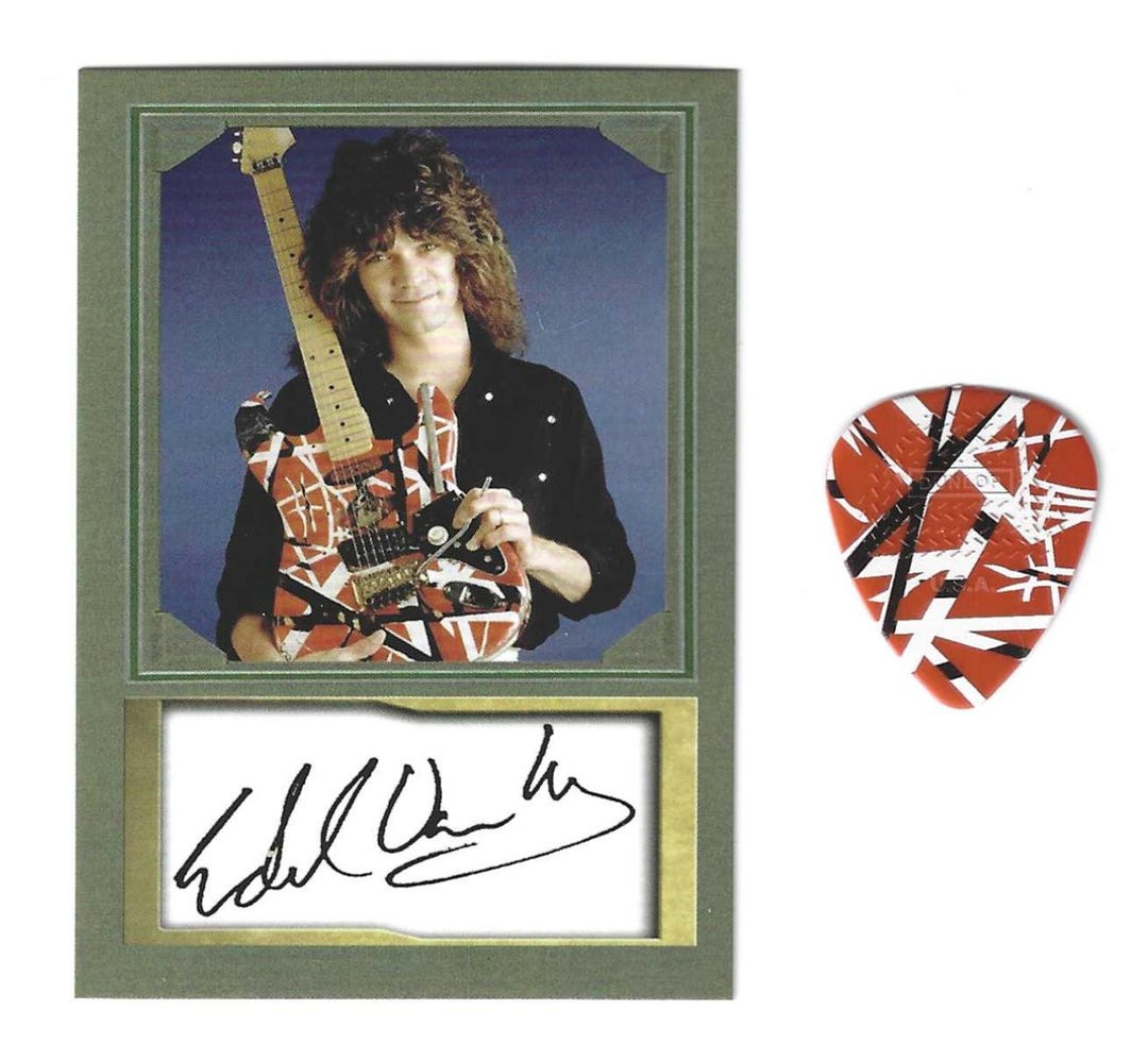 EDDIE VAN HALEN - Aceo Facsimile Autograph Trading Card - Mint ...