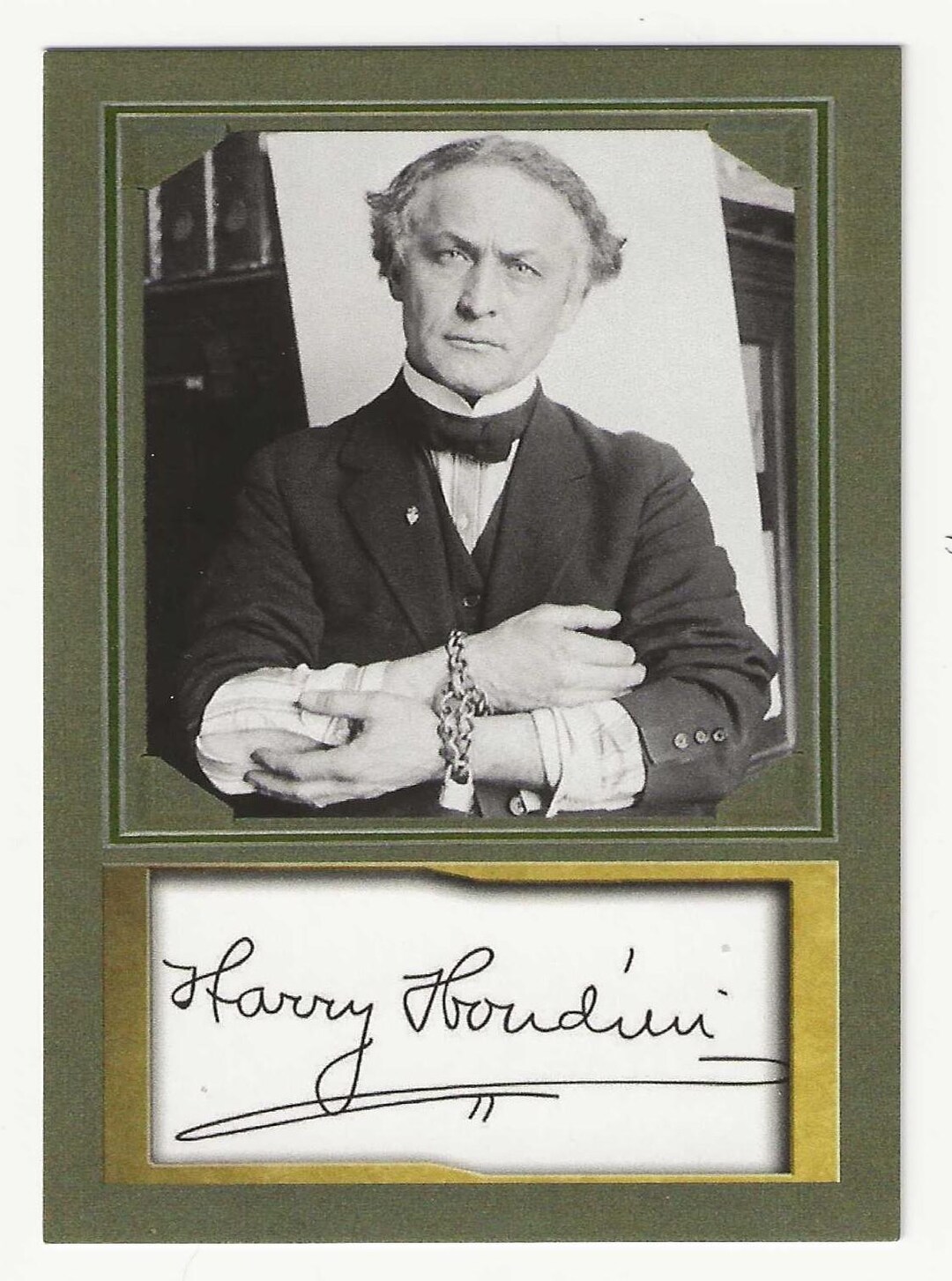 HARRY HOUDINI - ACEO Facsimile Autograph Trading Card - Mint Condition ...