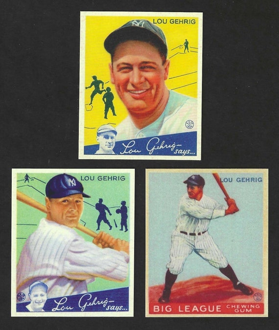 Lou Gehrig Baseball Card
