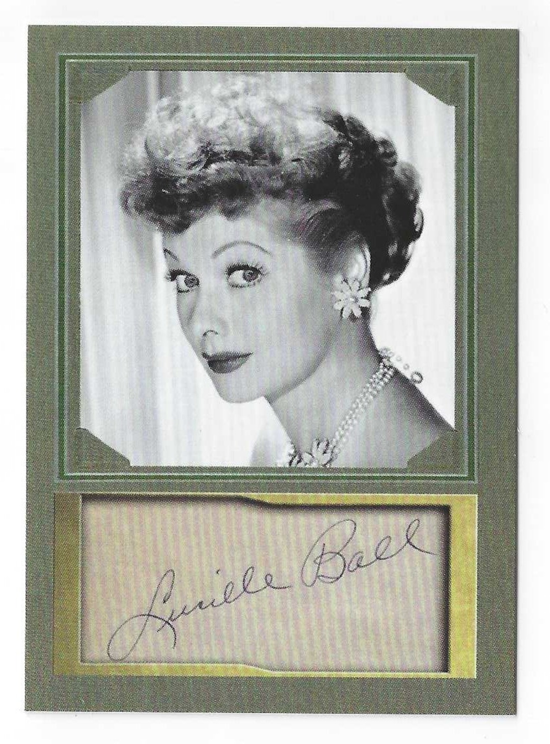 LUCILLE BALL (I Love Lucy) - ACEO Facsimile Autograph Trading Card ...