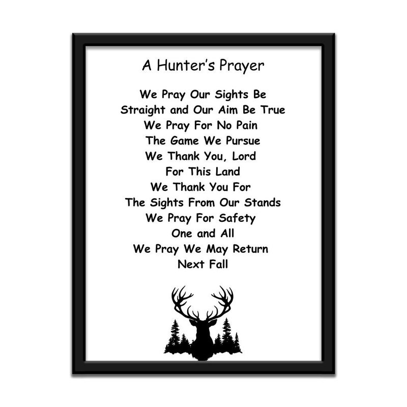 Hunters Prayer - Etsy