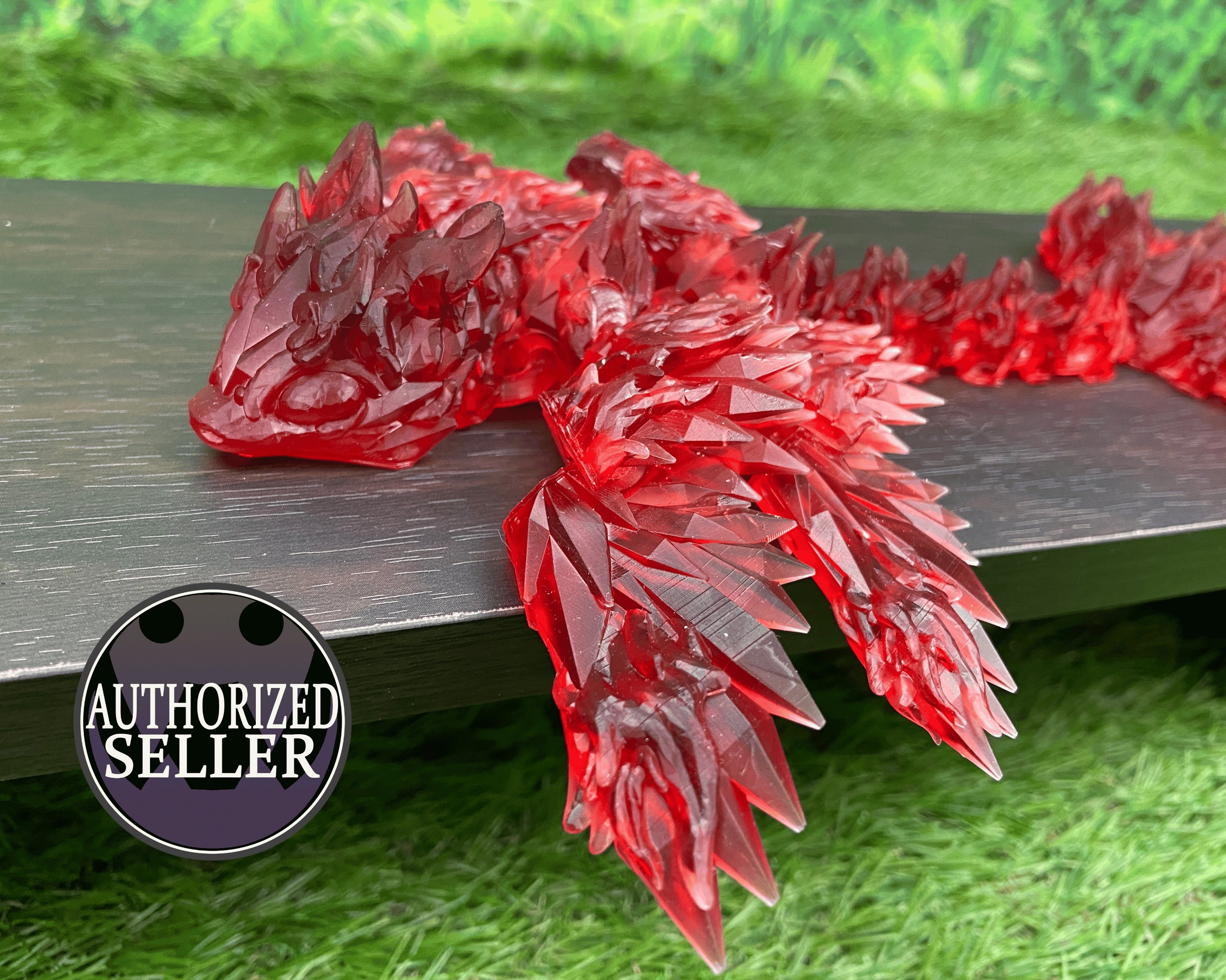 Red Articulated Fire Dragon Sprite, Dragon, High Quality 3D Print ...