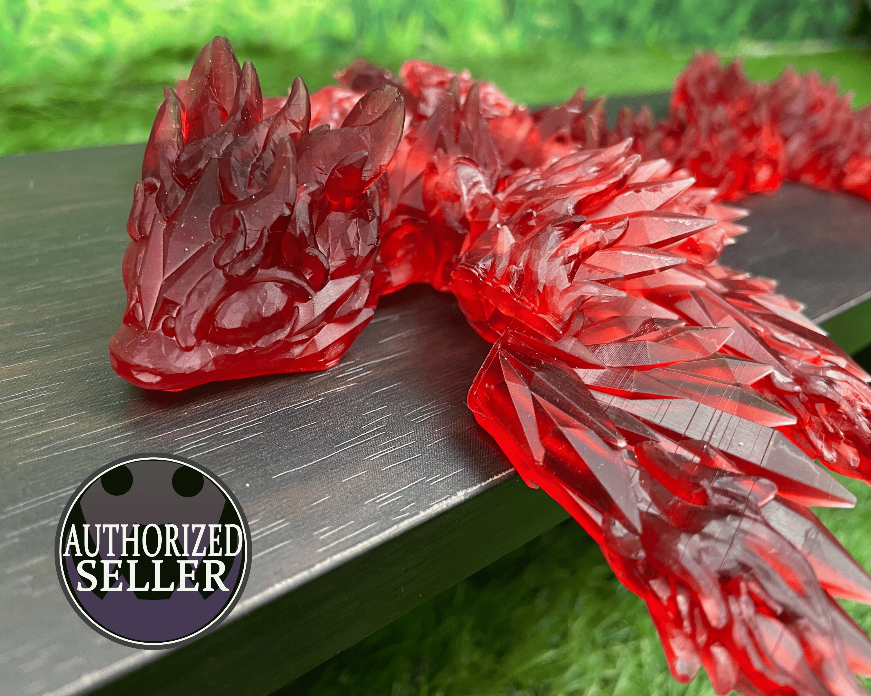 Red Articulated Fire Dragon Sprite, Dragon, High Quality 3D Print ...