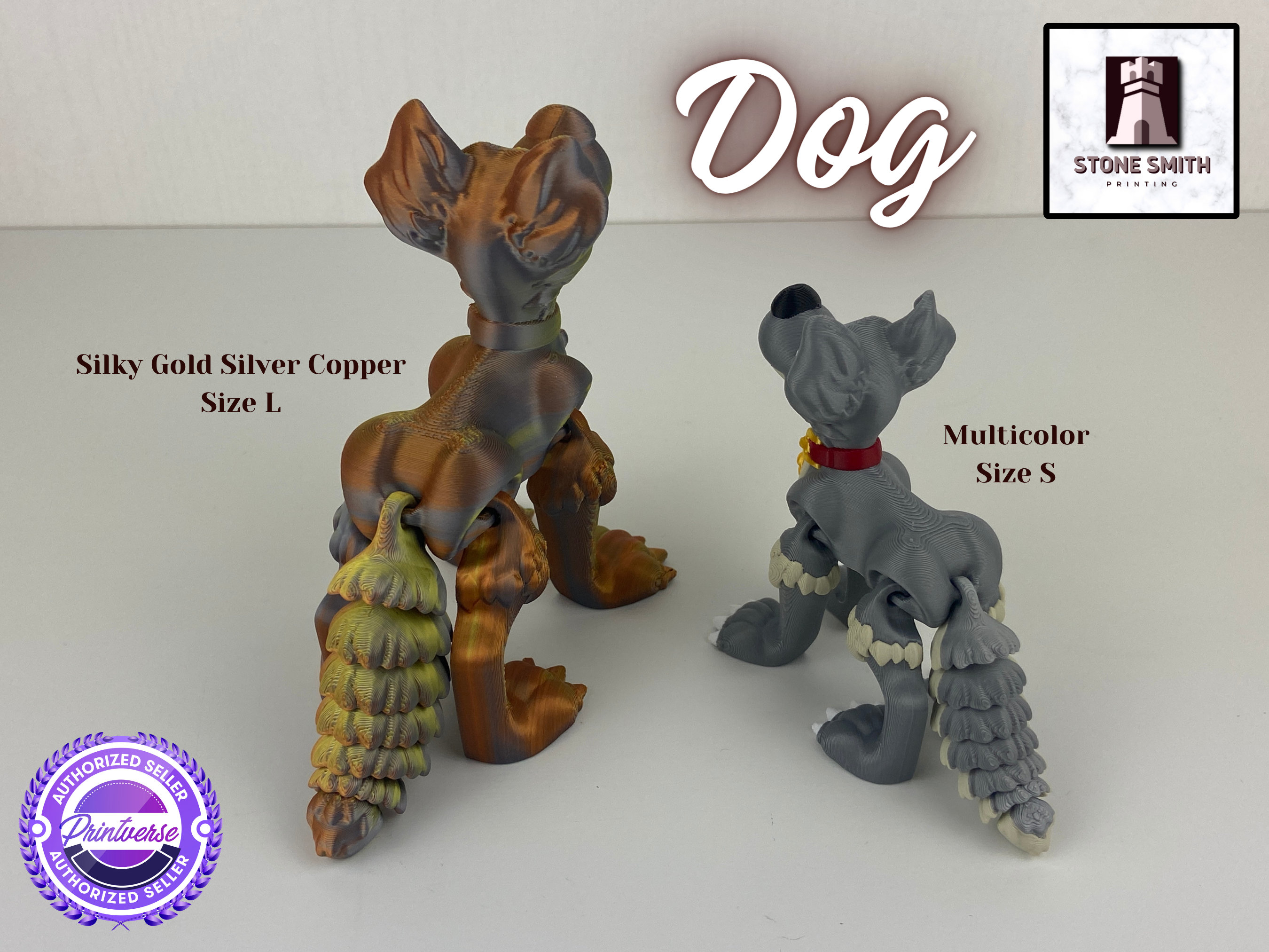 Dog Fidget Toy, Multiple Sizes, 3D Printed, Sensory Toy, Articulated ...
