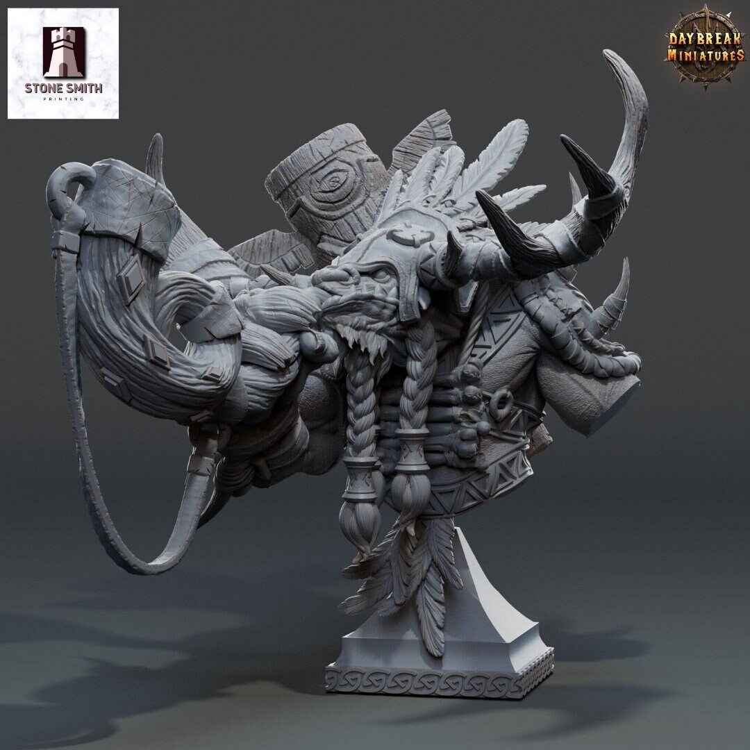 Talos Frakk BUST, the Minotaurs of Fell Falls, Daybreak Miniatures, RPG ...