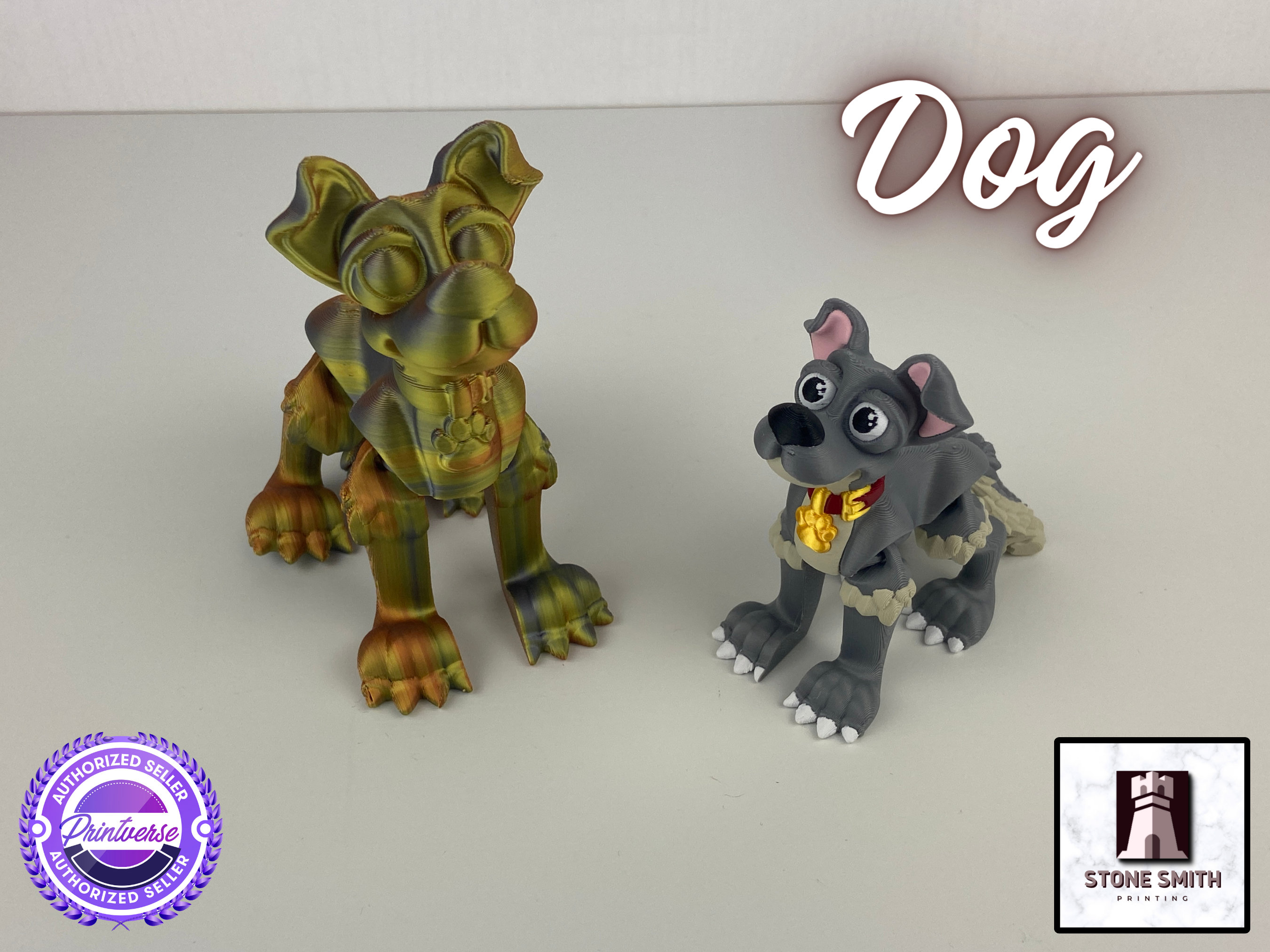 Dog Fidget Toy, Multiple Sizes, 3D Printed, Sensory Toy, Articulated ...