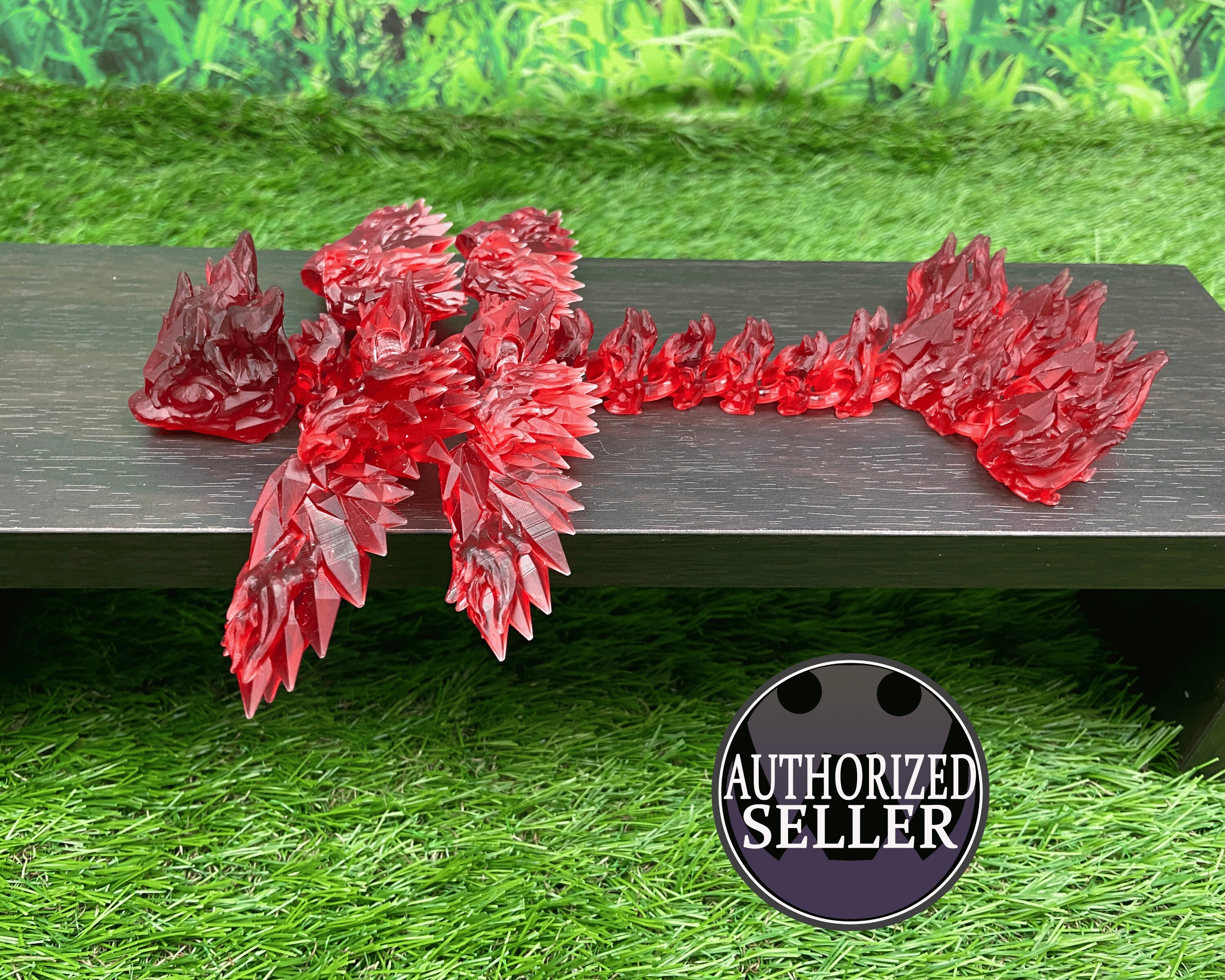 Red Articulated Fire Dragon Sprite, Dragon, High Quality 3D Print ...