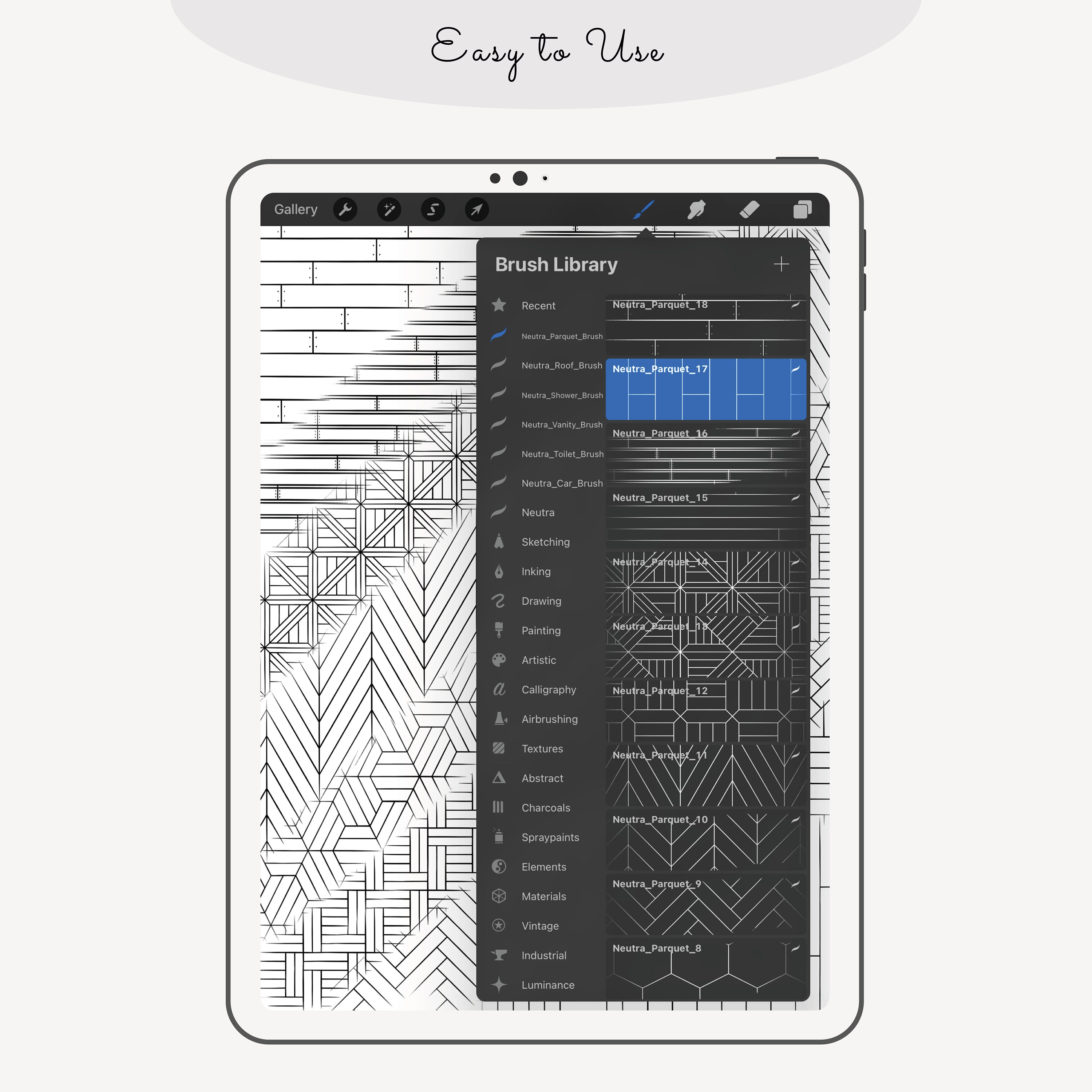 Architectural Hatch Brush Bundle - Roof- Stone Brick- Parquet- Pavement ...