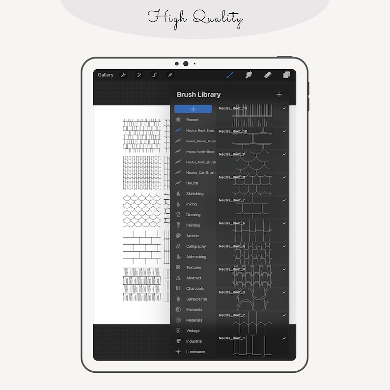Architectural Hatch Brush Bundle - Roof- Stone Brick- Parquet- Pavement ...