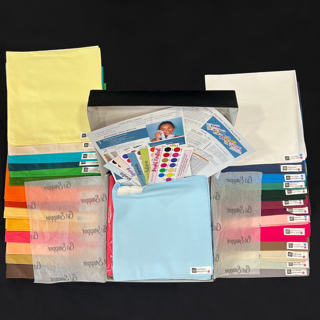 Essential Color Analysis Draping Kit: At-home Color Season, DIY Color ...