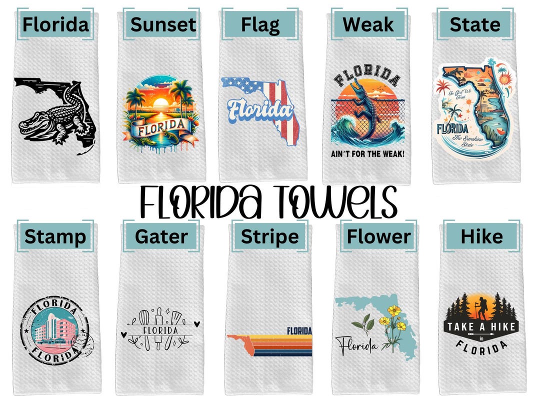 Florida State Towels, Florida Decorations, Florida, Florida Kitchen ...