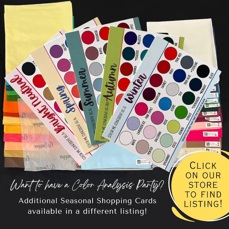 DIY Essential Color Analysis Draping Kit: At-home Color Season Palette ...