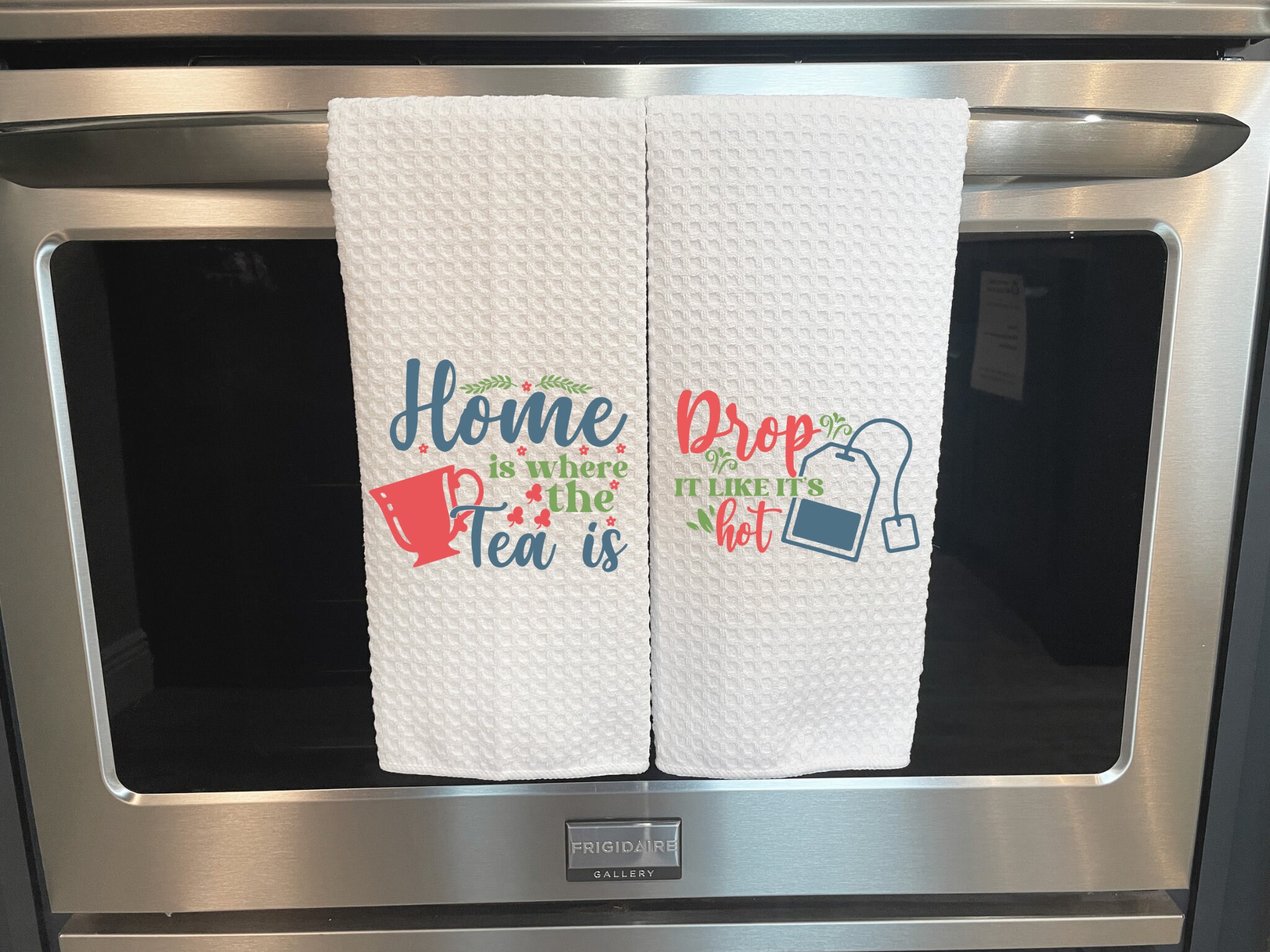 Tea Themed Kitchen Towel: Waffle Weave Microfiber, Tea Lover Gift - Etsy