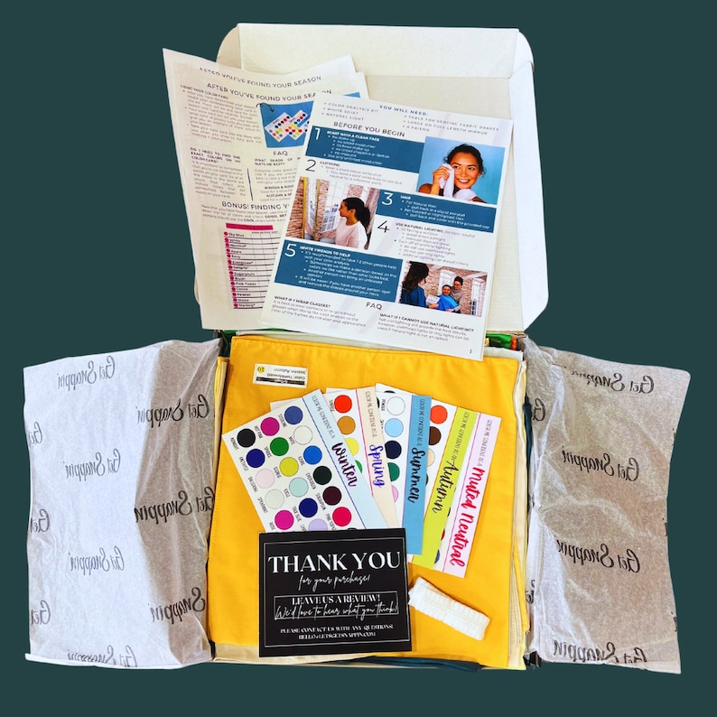 DIY Essential Color Analysis Draping Kit: At-home Color Season Palette ...