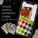 Seasonal Color Analysis Shopping Card: DIY Color Palette Guide - Etsy