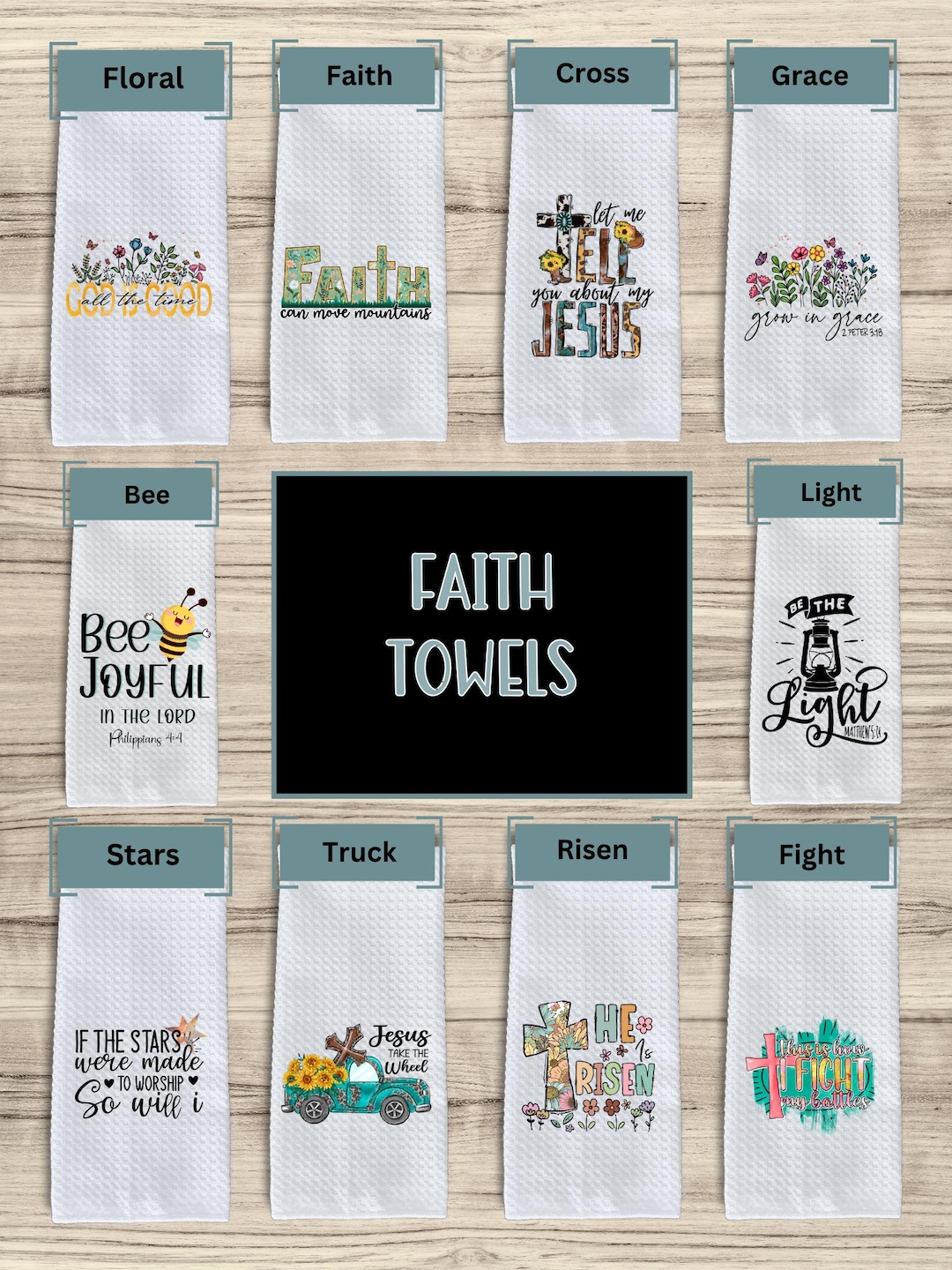 Faith Based Kitchen Towel: Waffle Weave Christian Decor - Etsy