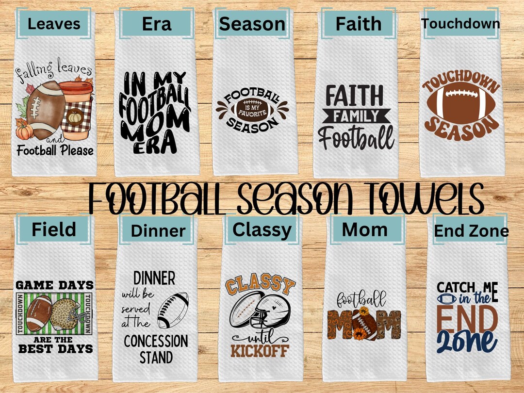 Football Kitchen Towel, Kitchen Towel, Fall Gifts, Kitchen Towels ...