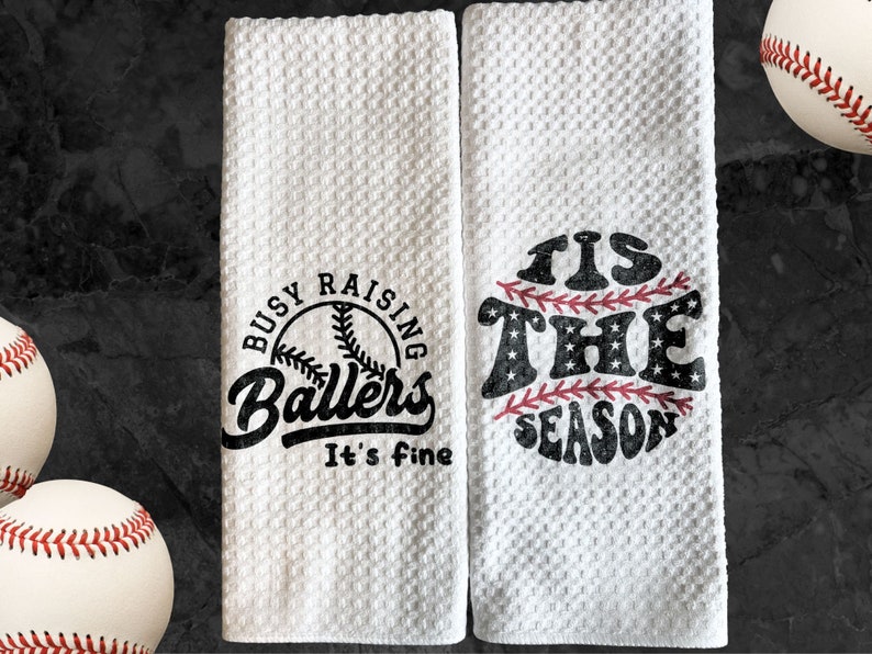 Baseball Kitchen Towel, Softball Kitchen Towel, Kitchen Towels, Kitchen ...