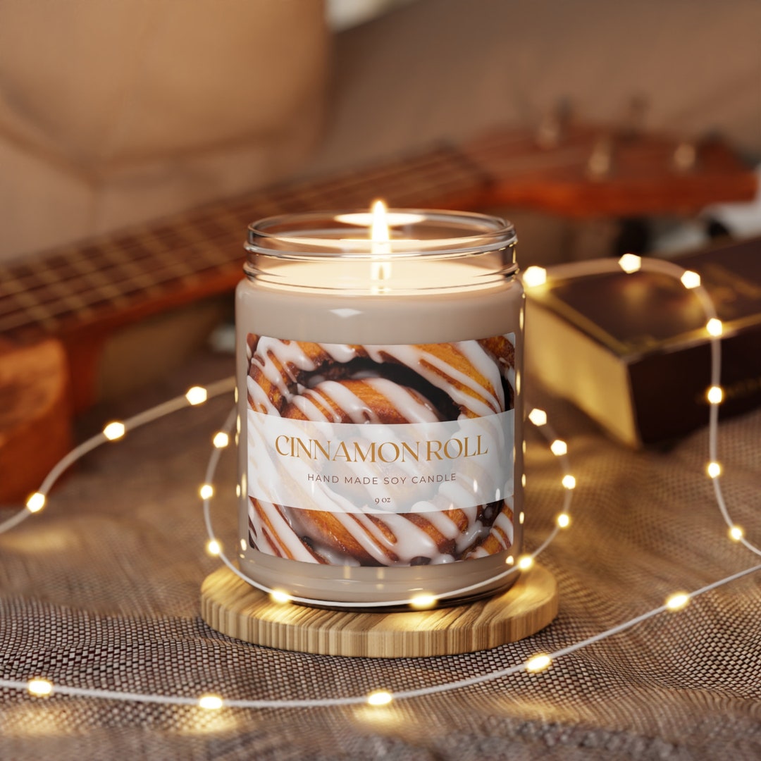 Hot Cinnamon Rolls Scented Candle Cozy Aroma Hand-poured - Etsy