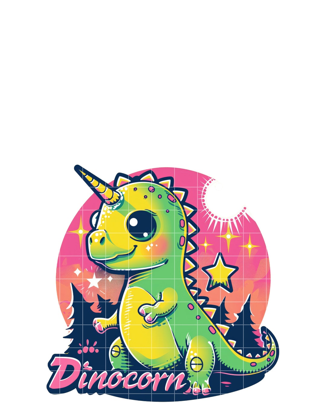 Dinocorn Clipart Digital PNG for T-shirt, Mug, Tumbler Sublimation ...