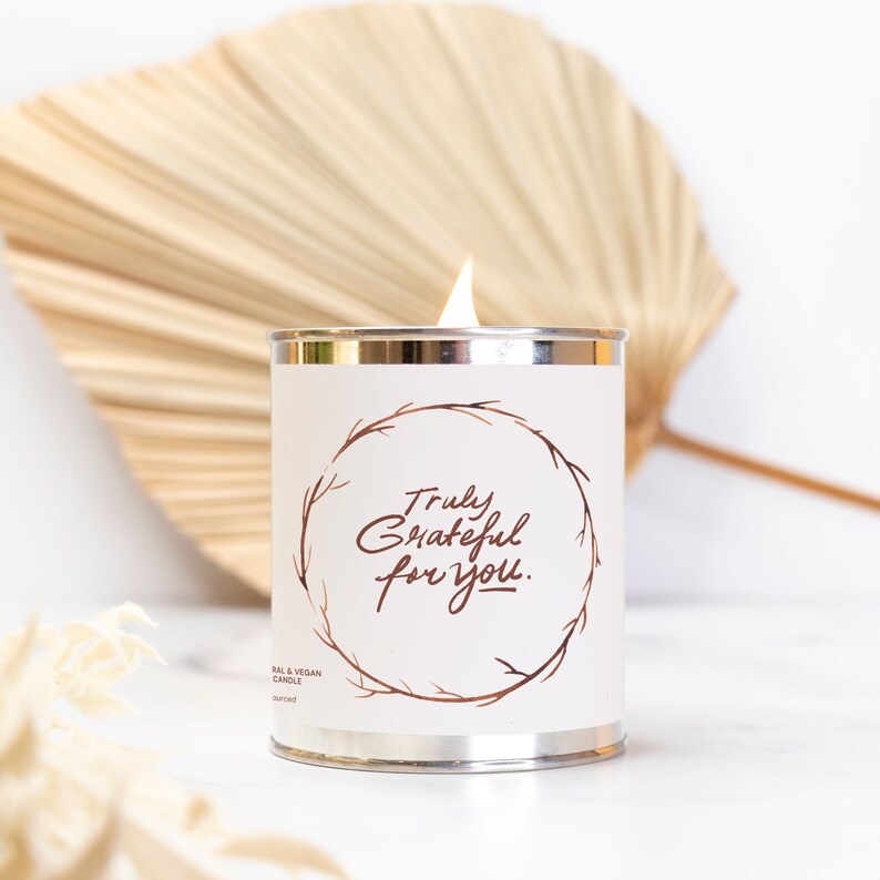 Thanksgiving Handprint Art Fingerprint Candle Candle Gift - Etsy