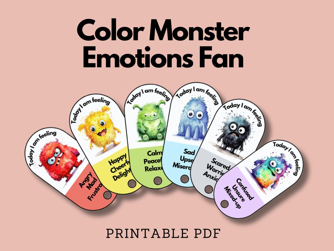 Feelings Digital Download Kids Feelings Classroom Decor Color Emotions ...
