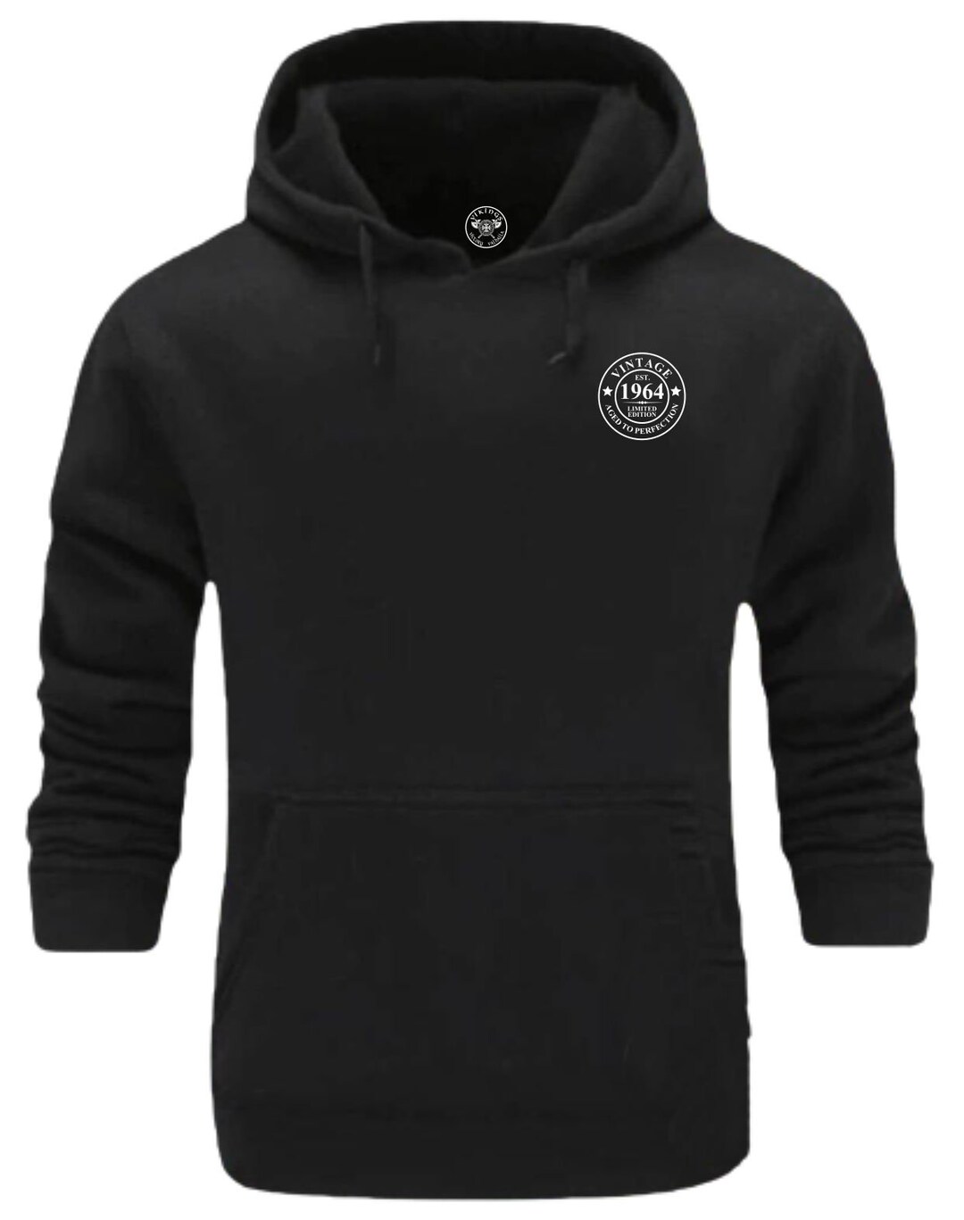 Vintage 1964 Hoodie Pocket Birthday Clothing 61st Birthday Aged to ...